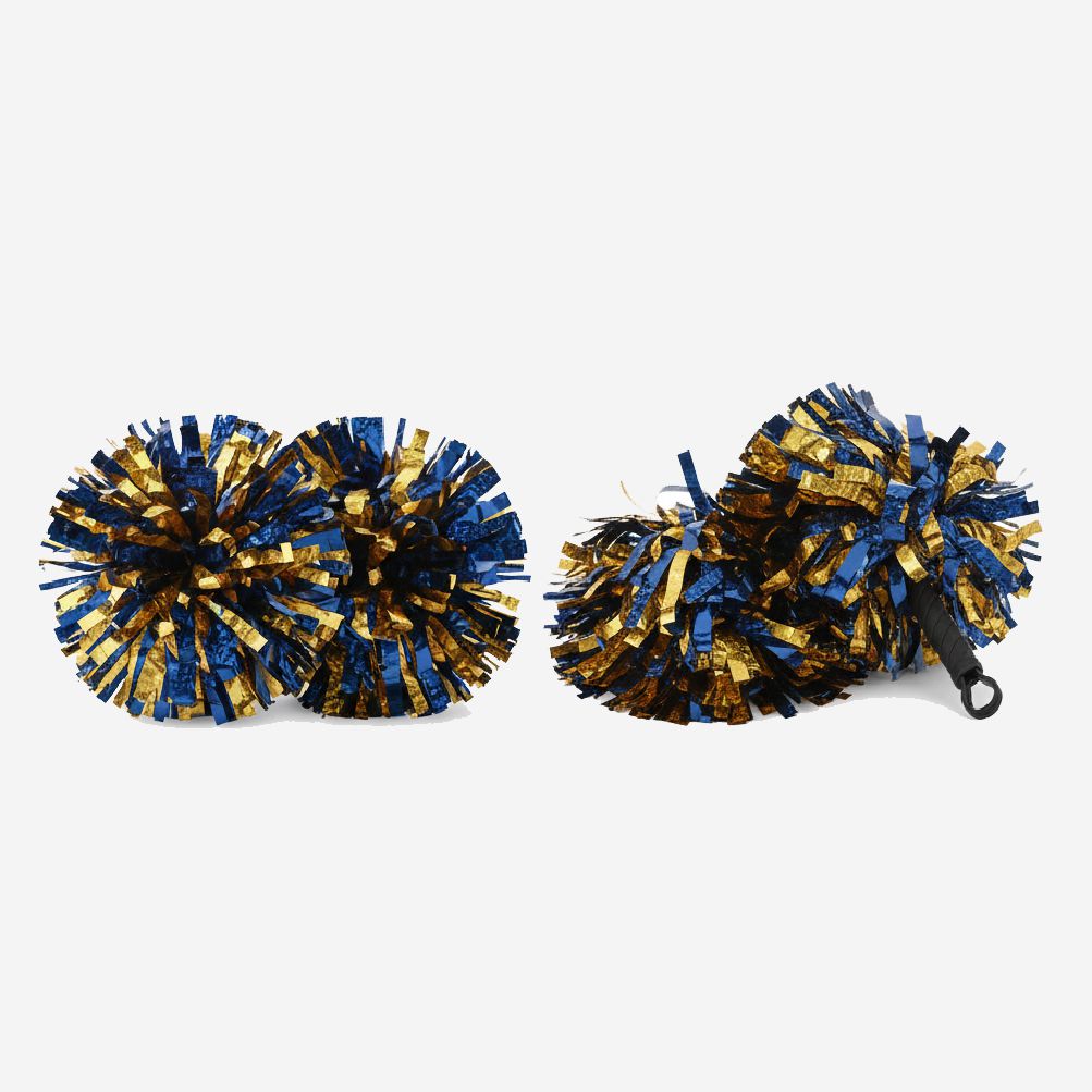 Custom Cheerleading Pom Poms - Metallic Poms Team Colors Pair – K2 ...